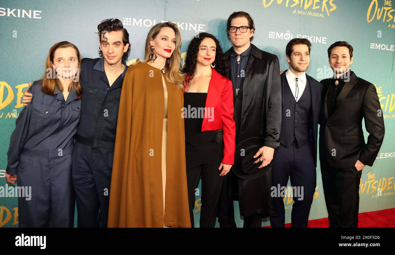 April 11, 2024, New York, New York, USA: VIVIENNE JOLIE-PITT, JUSTIN ...