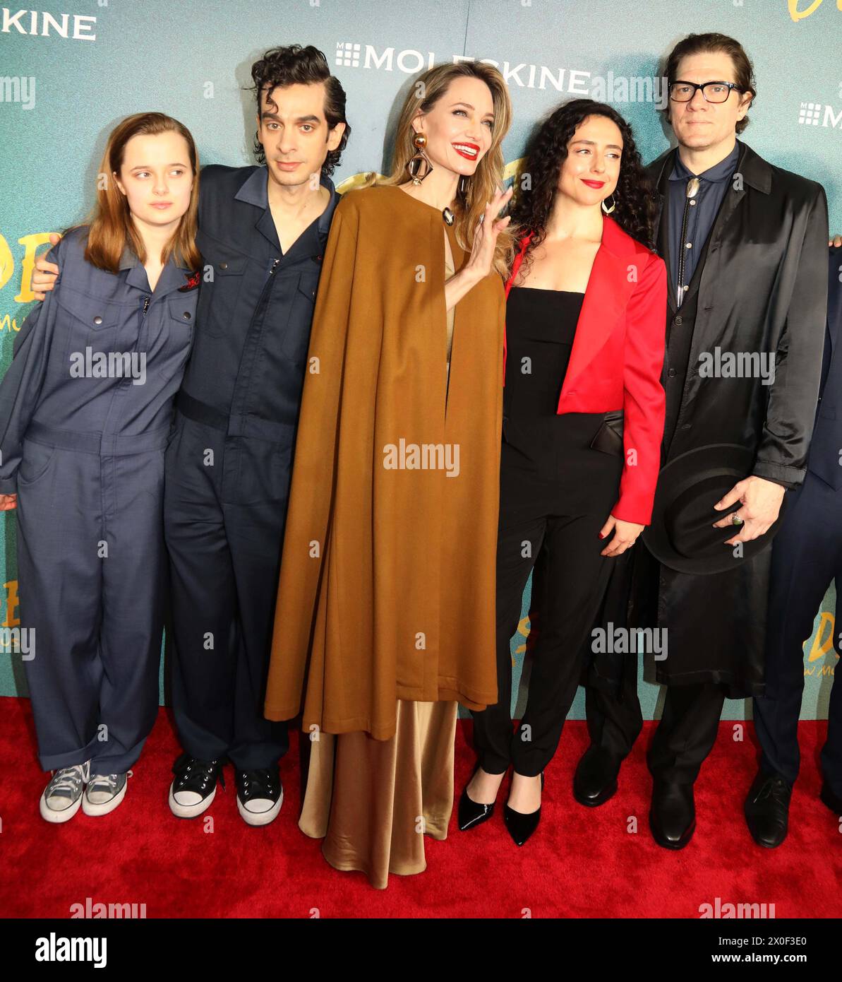 April 11, 2024, New York, New York, USA: VIVIENNE JOLIE-PITT, JUSTIN ...