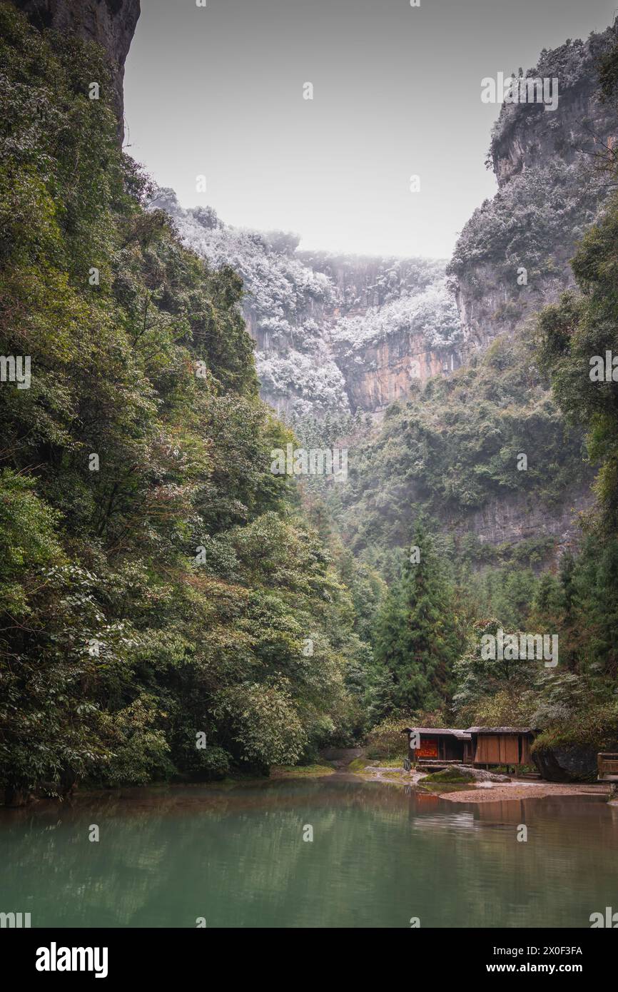 River at Wulong National Park, Chongqing, China the most famous place ...