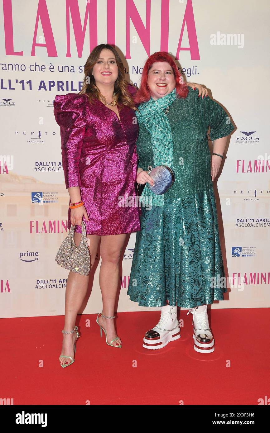 Rome, Italy. 11th Apr, 2024. Rome, Cinema Adriano Before the Film ...