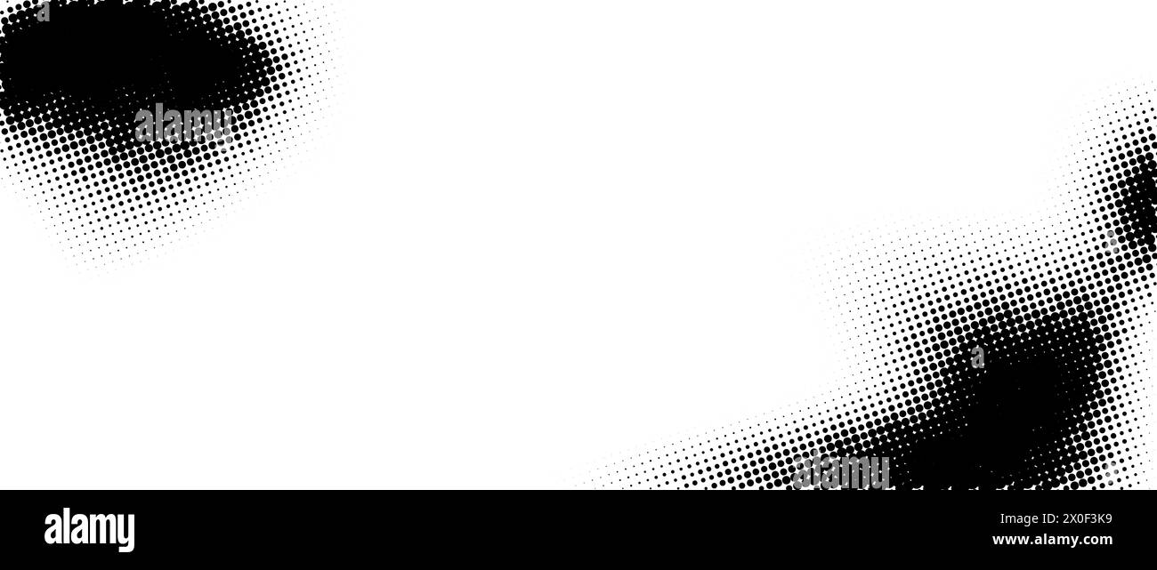 Radial halftone grunge fading texture. Pixelated dot circle line ...