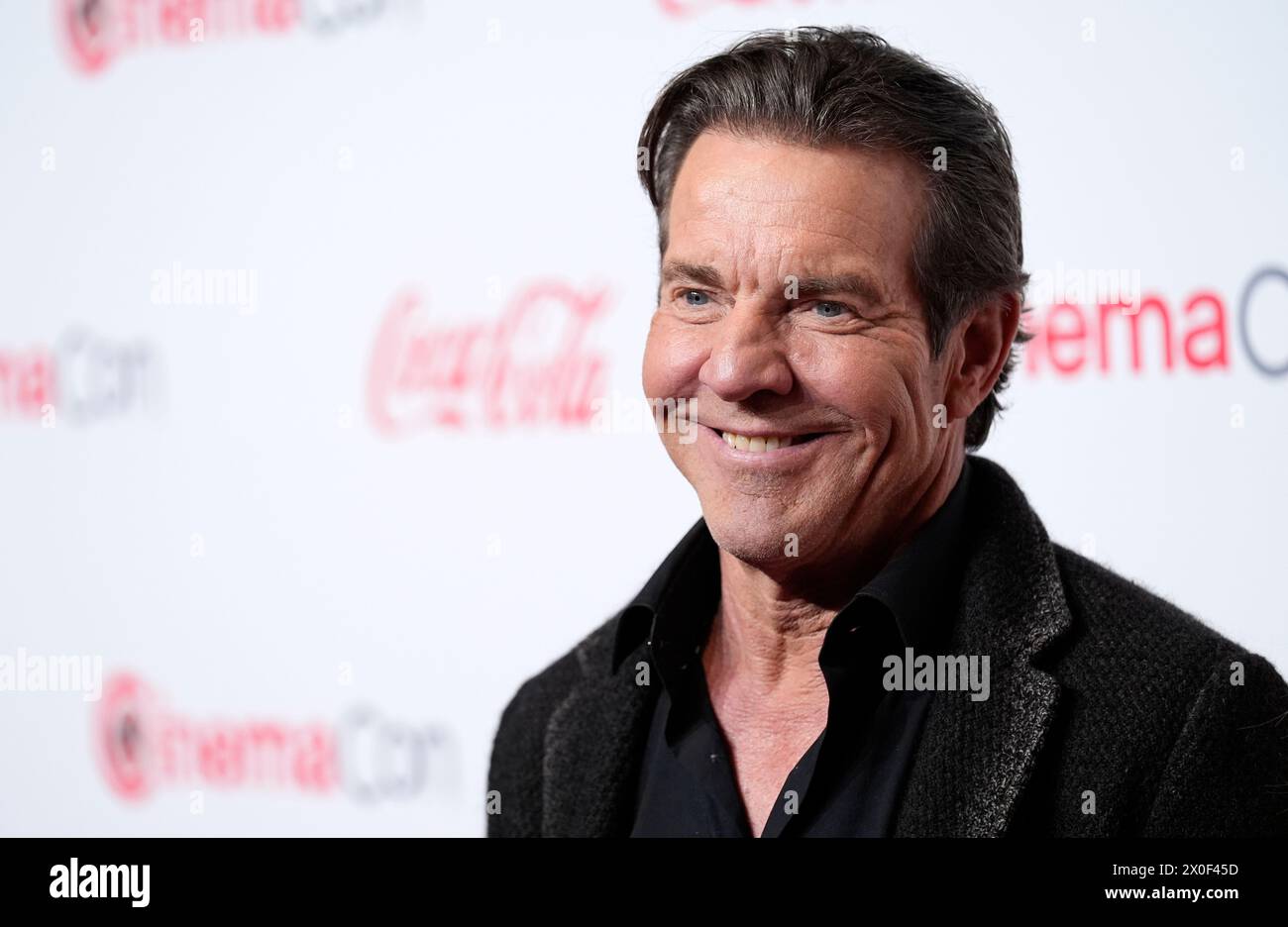 Dennis Quaid, recipient of the Cinema Icon Award, poses at the Big ...