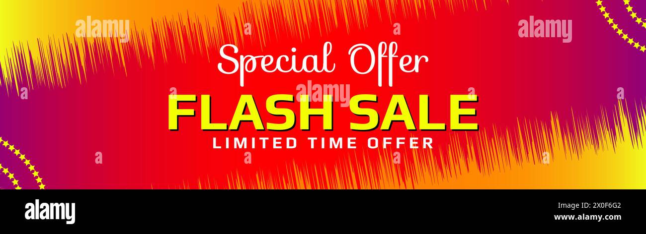 3d Sale banner vector Special offer flash sale limited time offer ...
