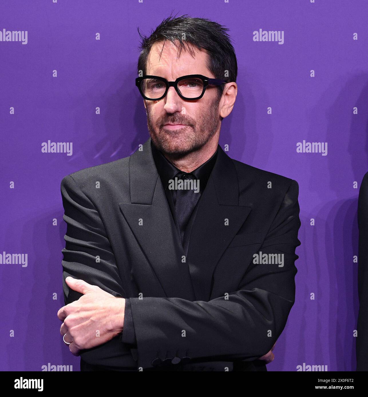 New York, USA. 11th Apr, 2024. Singer-songwriter Trent Reznor attends ...