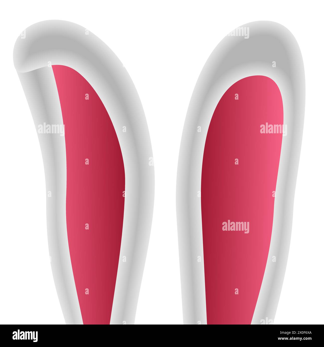 ears rabbit on white background. Vector illustration Stock Vector Image ...