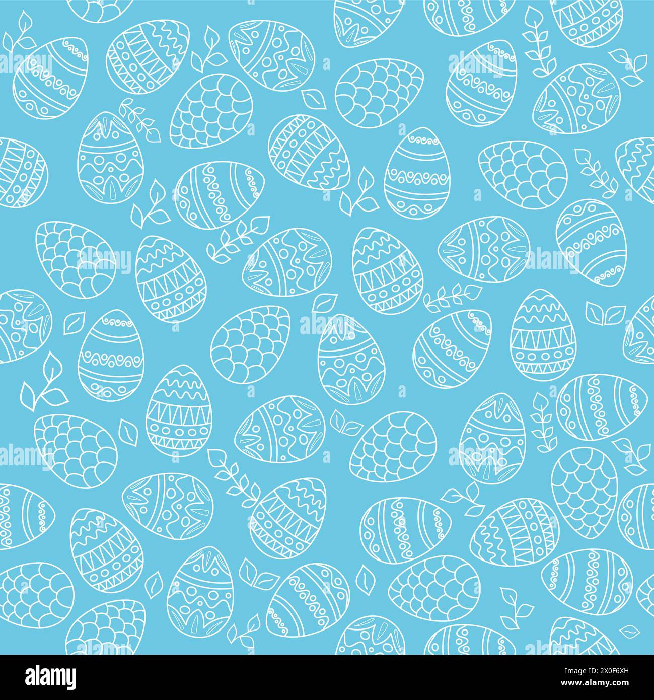 Easter Eggs seamless pattern. Vector illustration Stock Vector Image ...