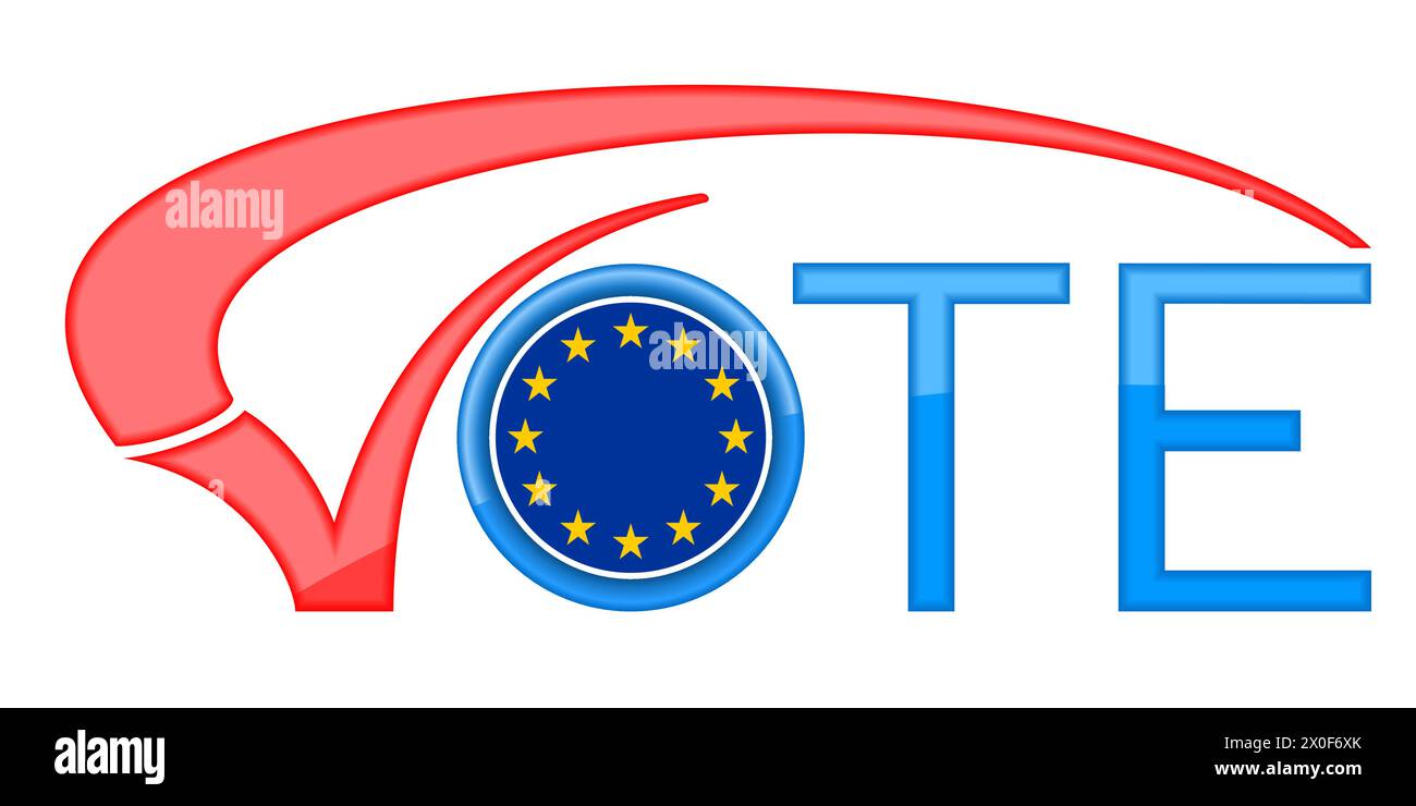 Vote on white background. Isolated 3d illustration Stock Vector Image ...