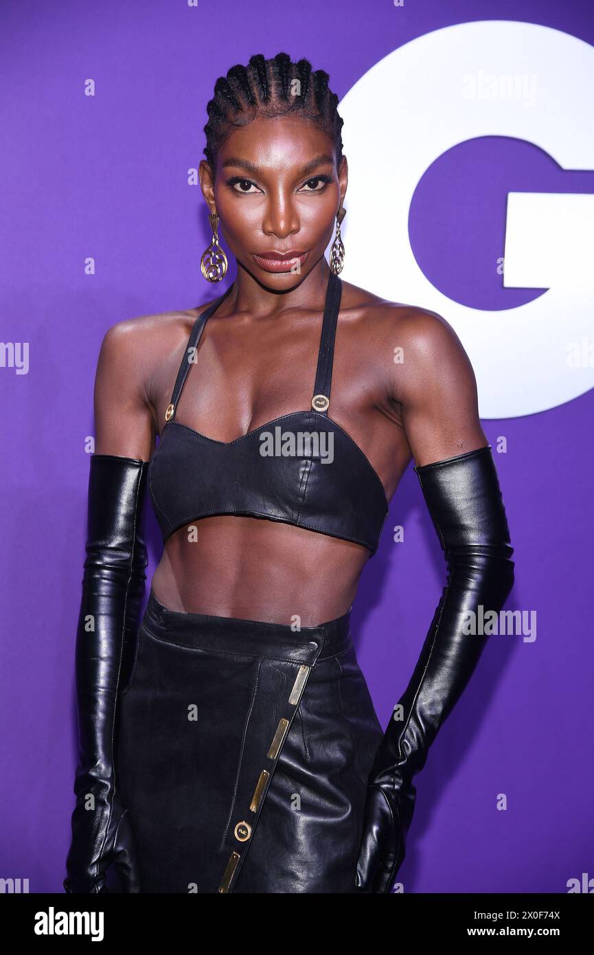 New York, USA. 11th Apr, 2024. British actress Michaela Coel attends the second annual 2024 GQ ...