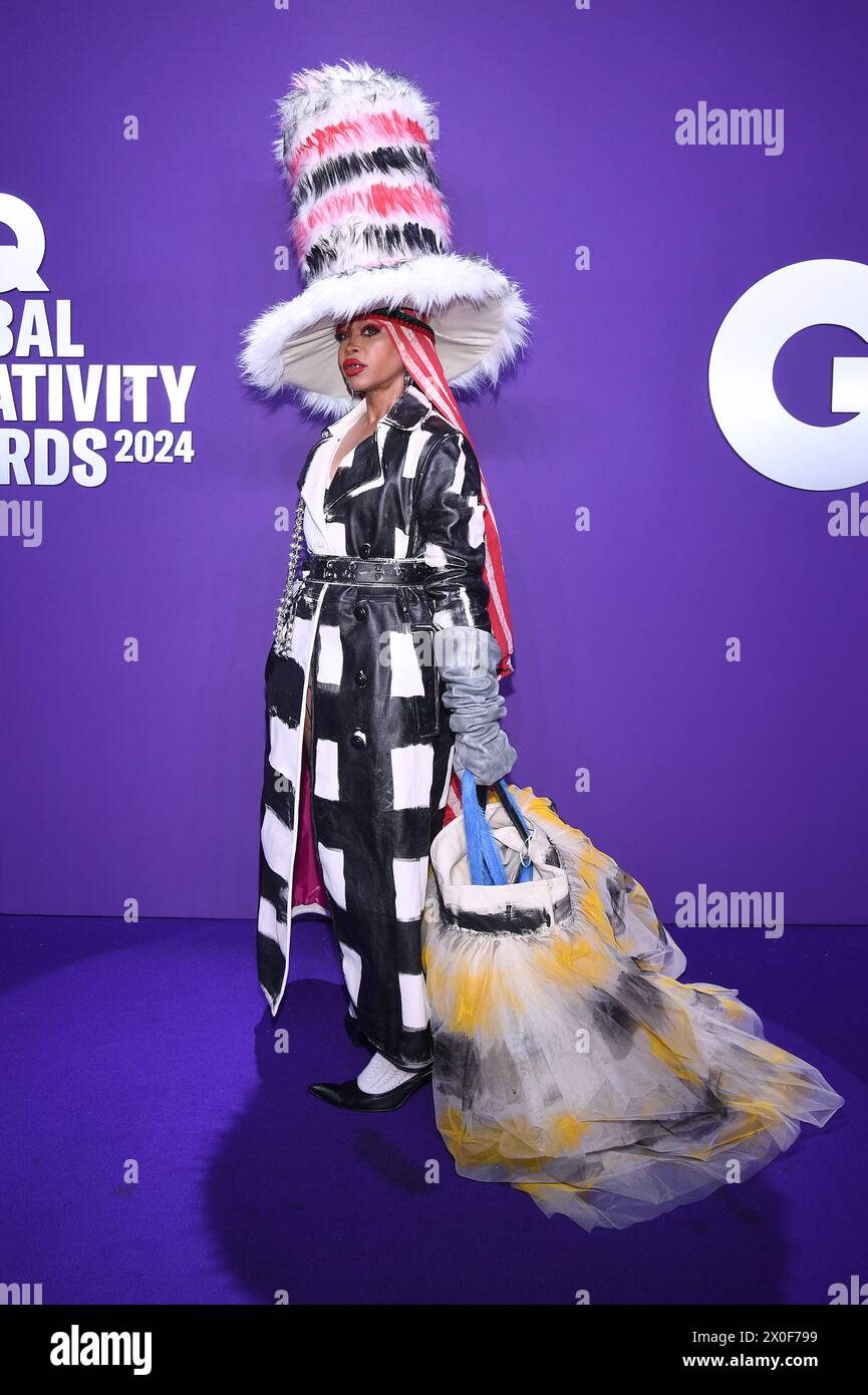 New York, USA. 11th Apr, 2024. Singer-songwriter Erykah Badu attends ...