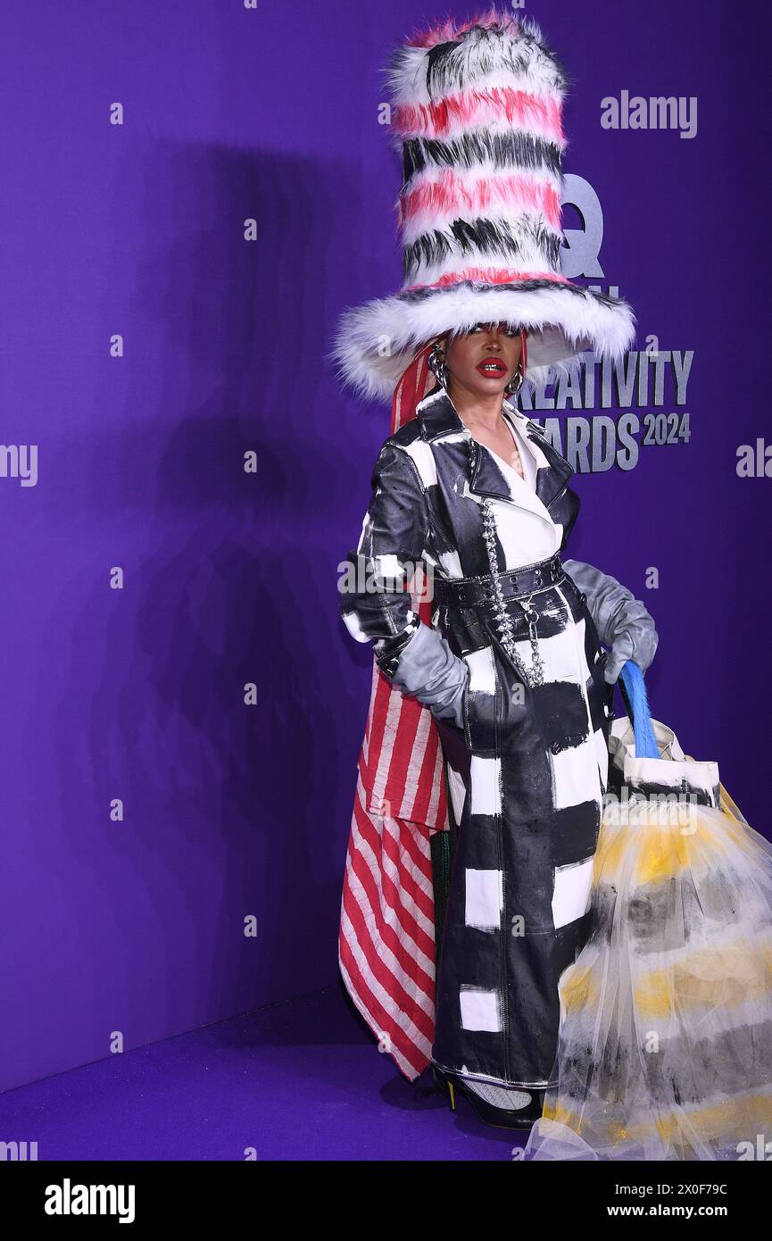 New York, USA. 11th Apr, 2024. Singer-songwriter Erykah Badu attends ...