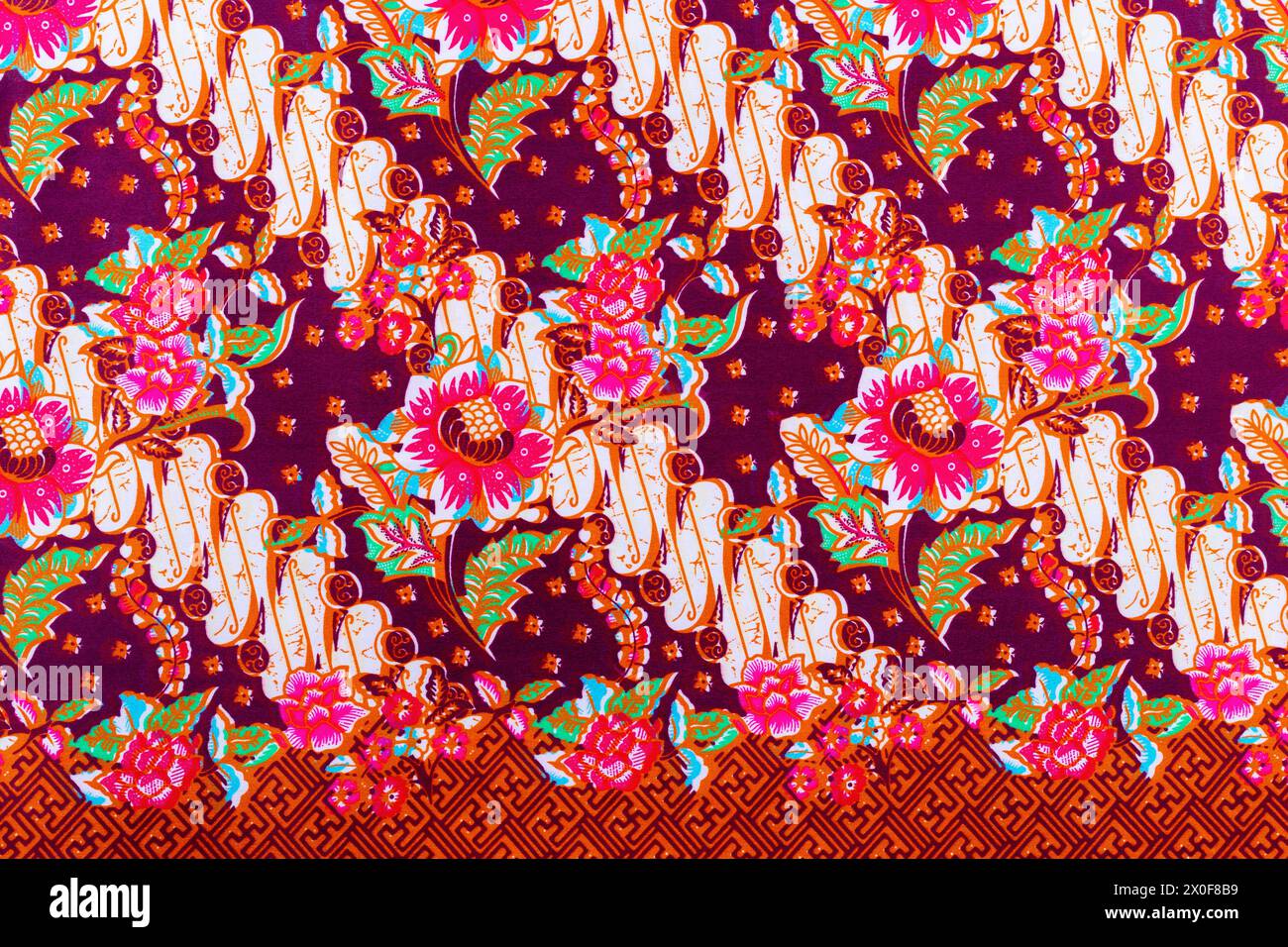 Beautiful pink batik patterns texture Stock Photo - Alamy