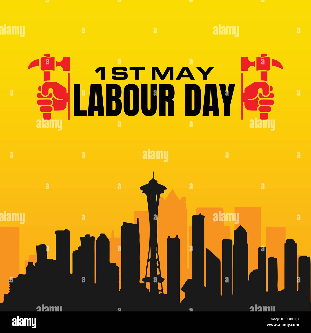 Happy Labor Day. 1st May. International labor day - Worker Day Design Stock Vector Image & Art ...