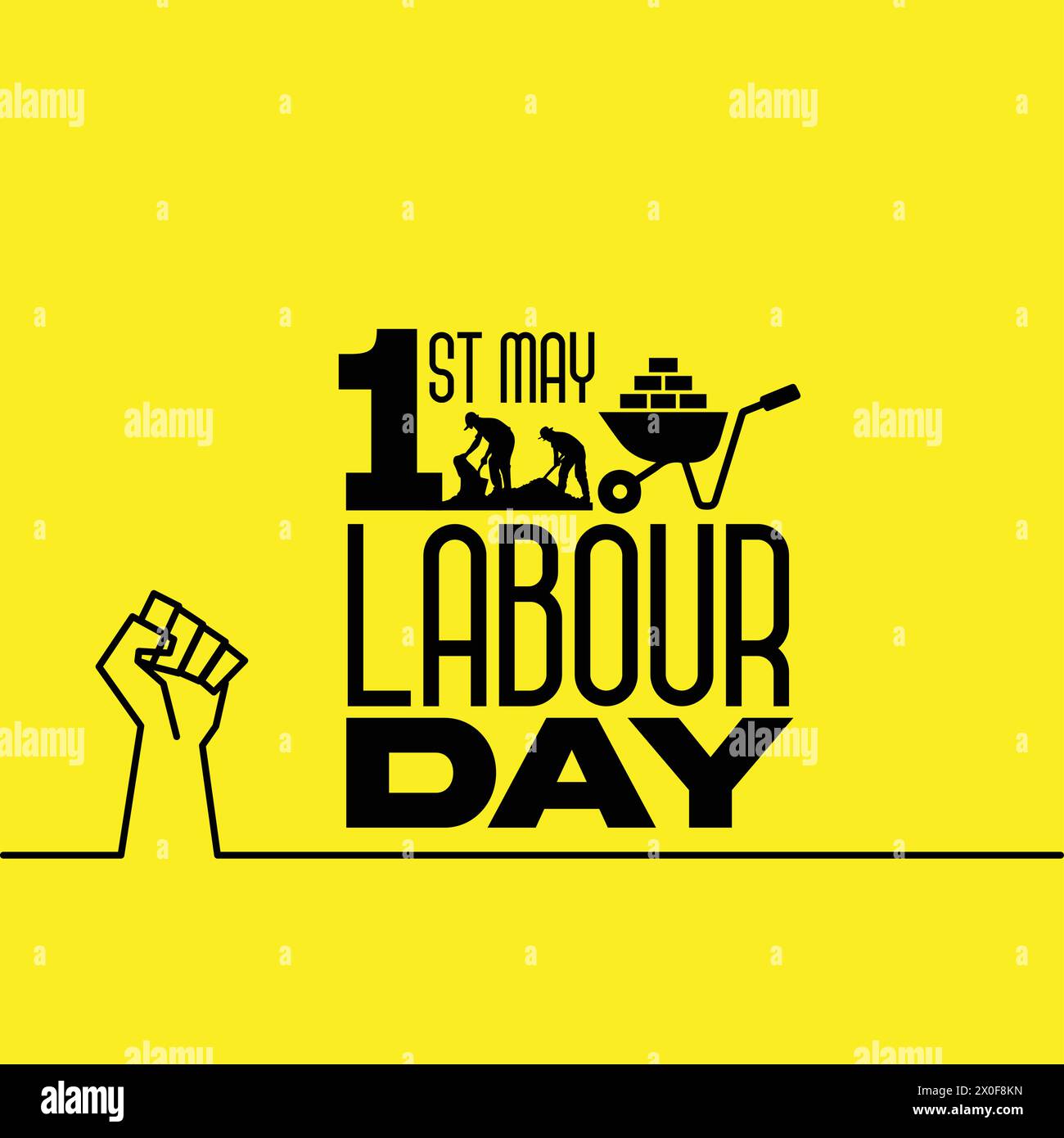 Happy Labor Day. 1st May. International labor day - Worker Day Design Stock Vector Image & Art ...