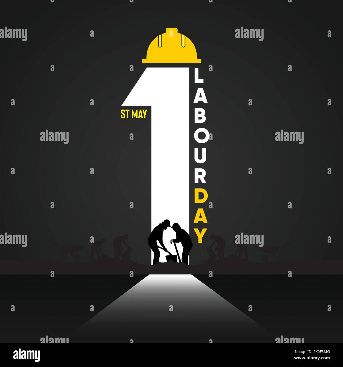 Happy Labor Day. 1st May. International labor day - Worker Day Design ...