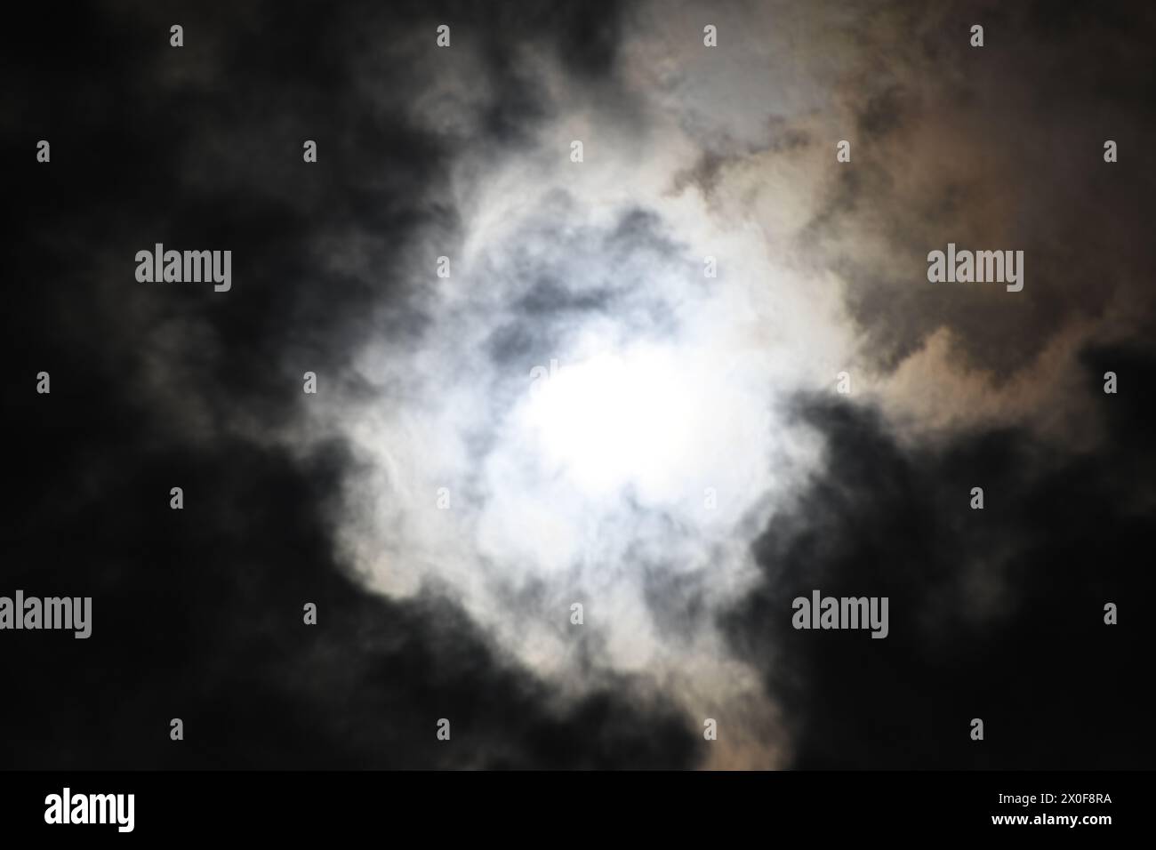 The Total Solar Eclipse in Erie Pennsylvania on April 8, 2024 Stock ...