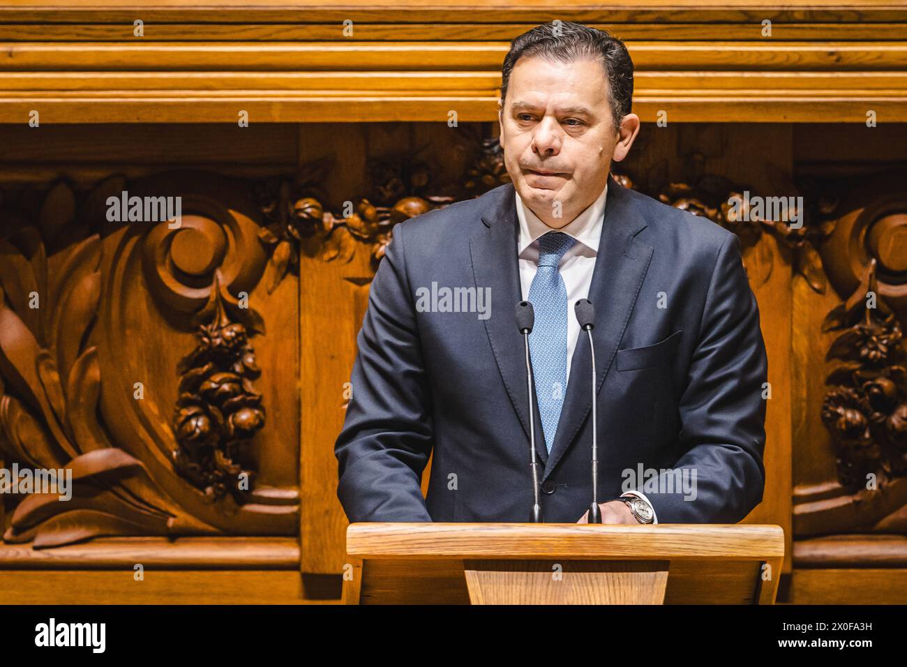 Lisbon, Portugal. 11th Apr, 2024. Portuguese Prime Minister, Luis ...