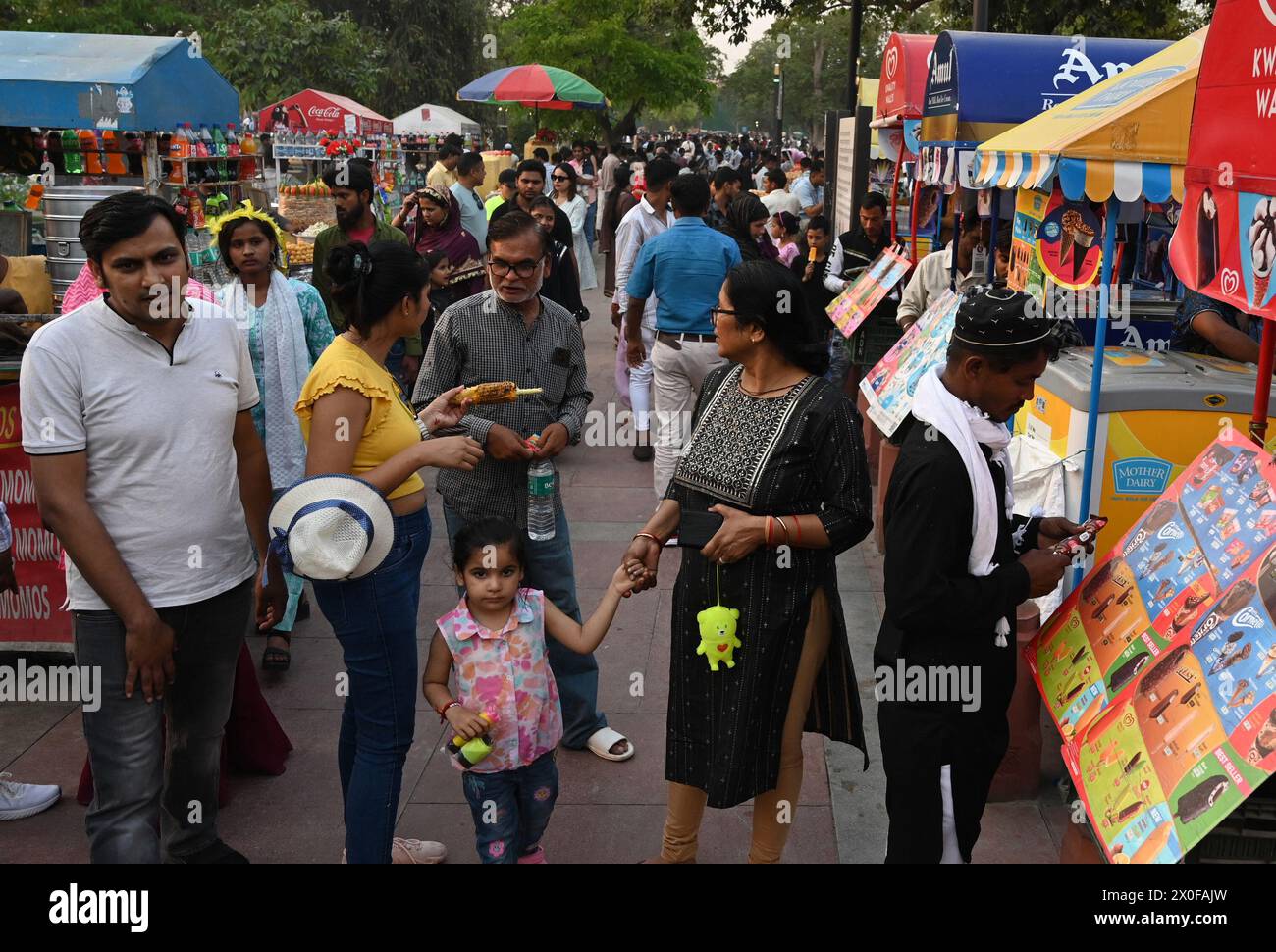 NEW DELHI, INDIA - APRIL 11: Heavy rush people celebrating Eid Festival ...