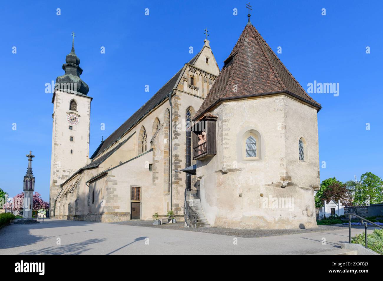 enns, austria, 11 april 2024, church of lorch *** enns, österreich, 11 ...