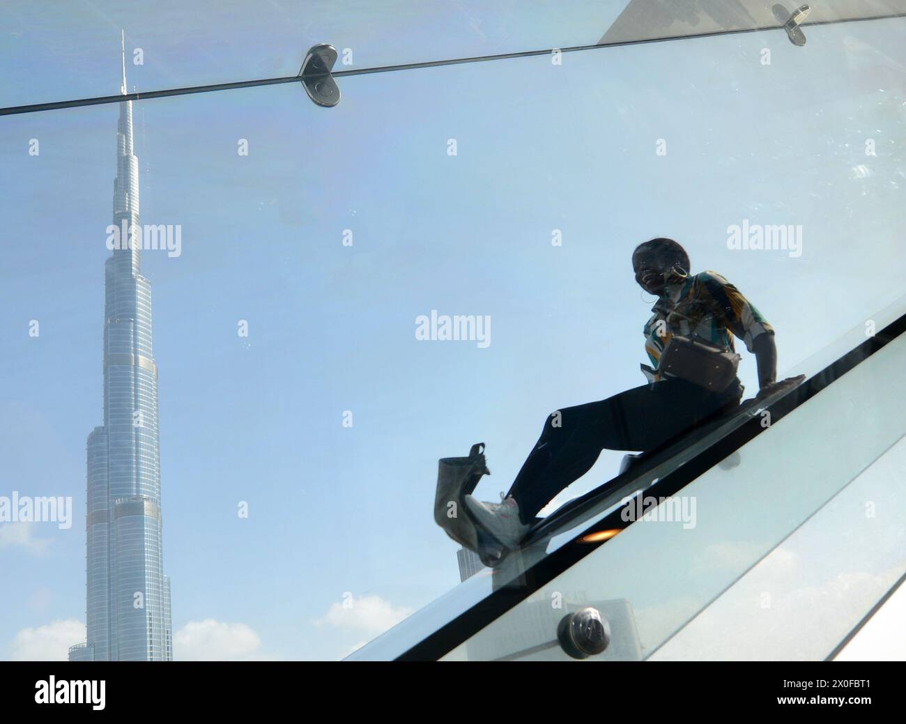 Sky sliding at the Skyview observatory in Dubai, UAE Stock Photo - Alamy