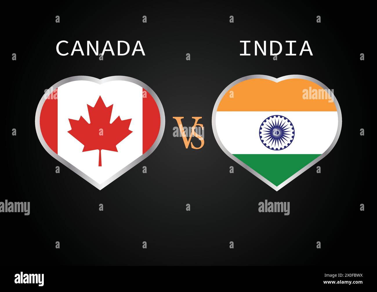 Canada vs india Stock Vector Images - Alamy