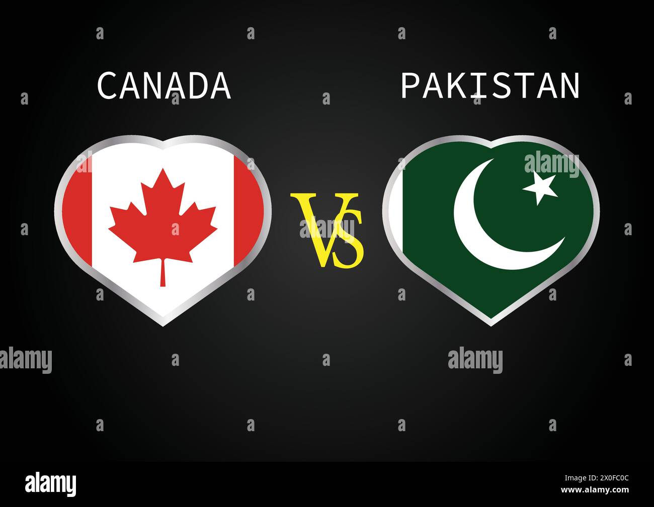 Canada vs pakistan Stock Vector Images - Alamy