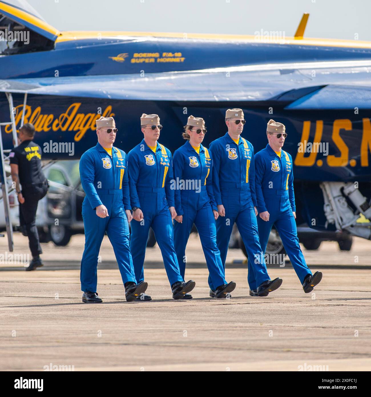 April 07, 2024: Officers of the U. S. Navy Flight Demonstration ...