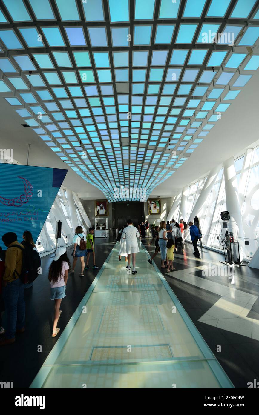 The Observatory deck at the top of the Dubai Frame in Dubai, UAE Stock ...