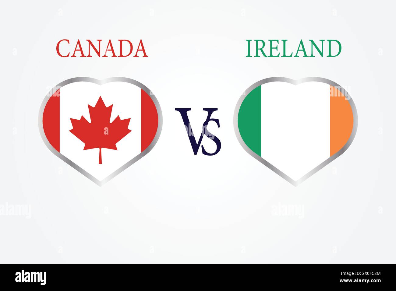 Canada Vs Ireland, Cricket Match concept with creative illustration of ...