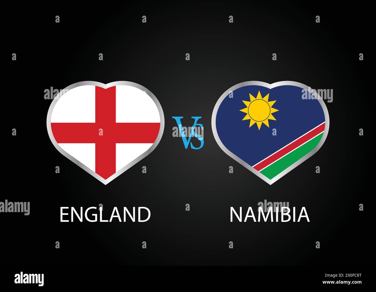 England Vs Namibia, Cricket Match concept with creative illustration of ...