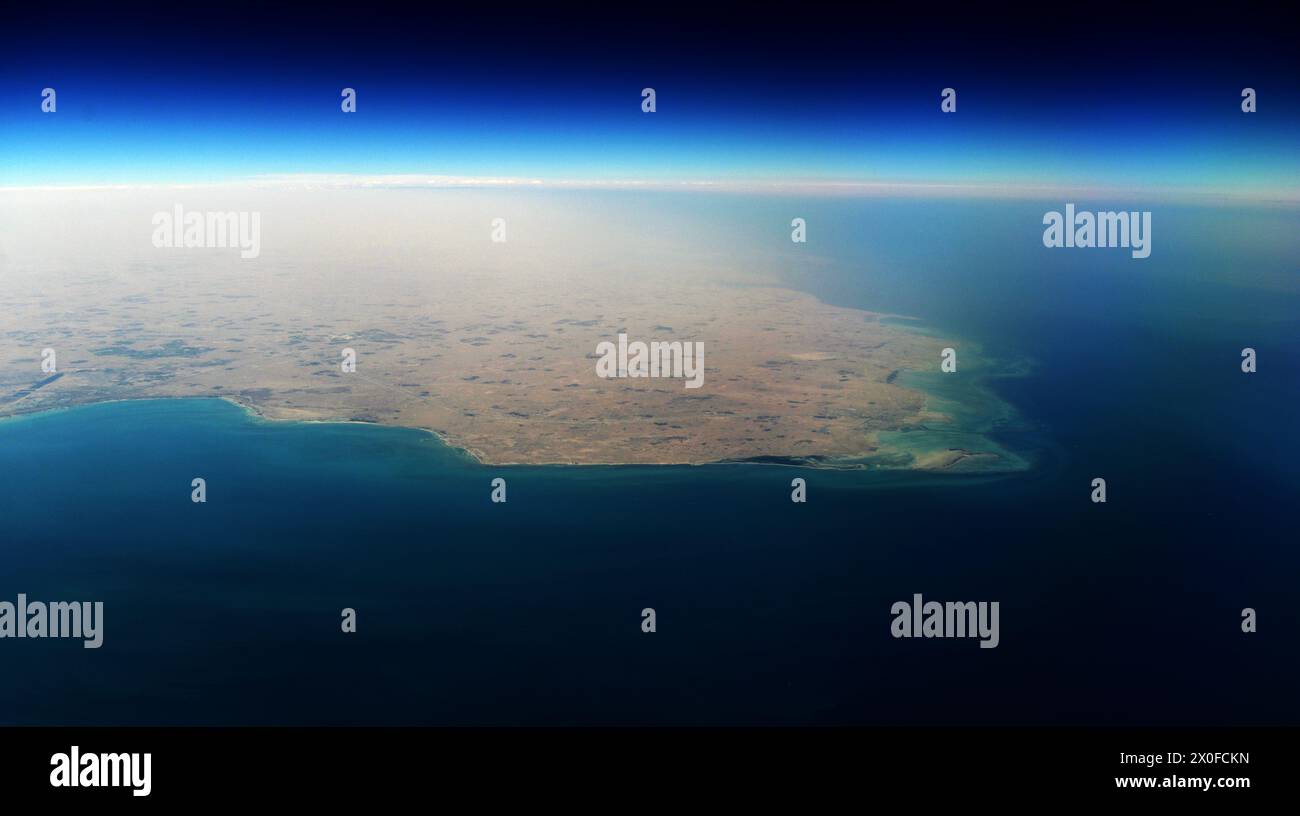 Aerial view of Northern Qatar Stock Photo - Alamy