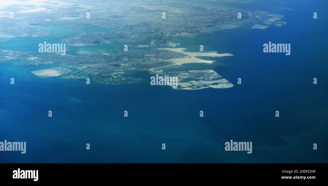 Aerial view of Bahrain Stock Photo - Alamy