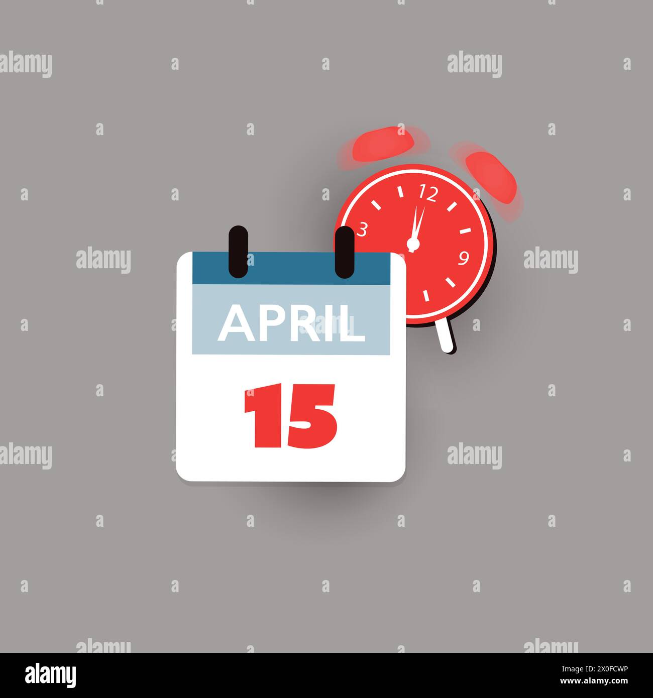 Tax returns clock Stock Vector Images - Alamy