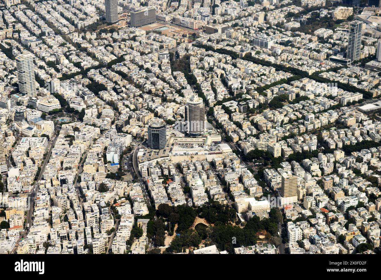 Aerial view of the city center of Tel-Aviv, Israel Stock Photo - Alamy