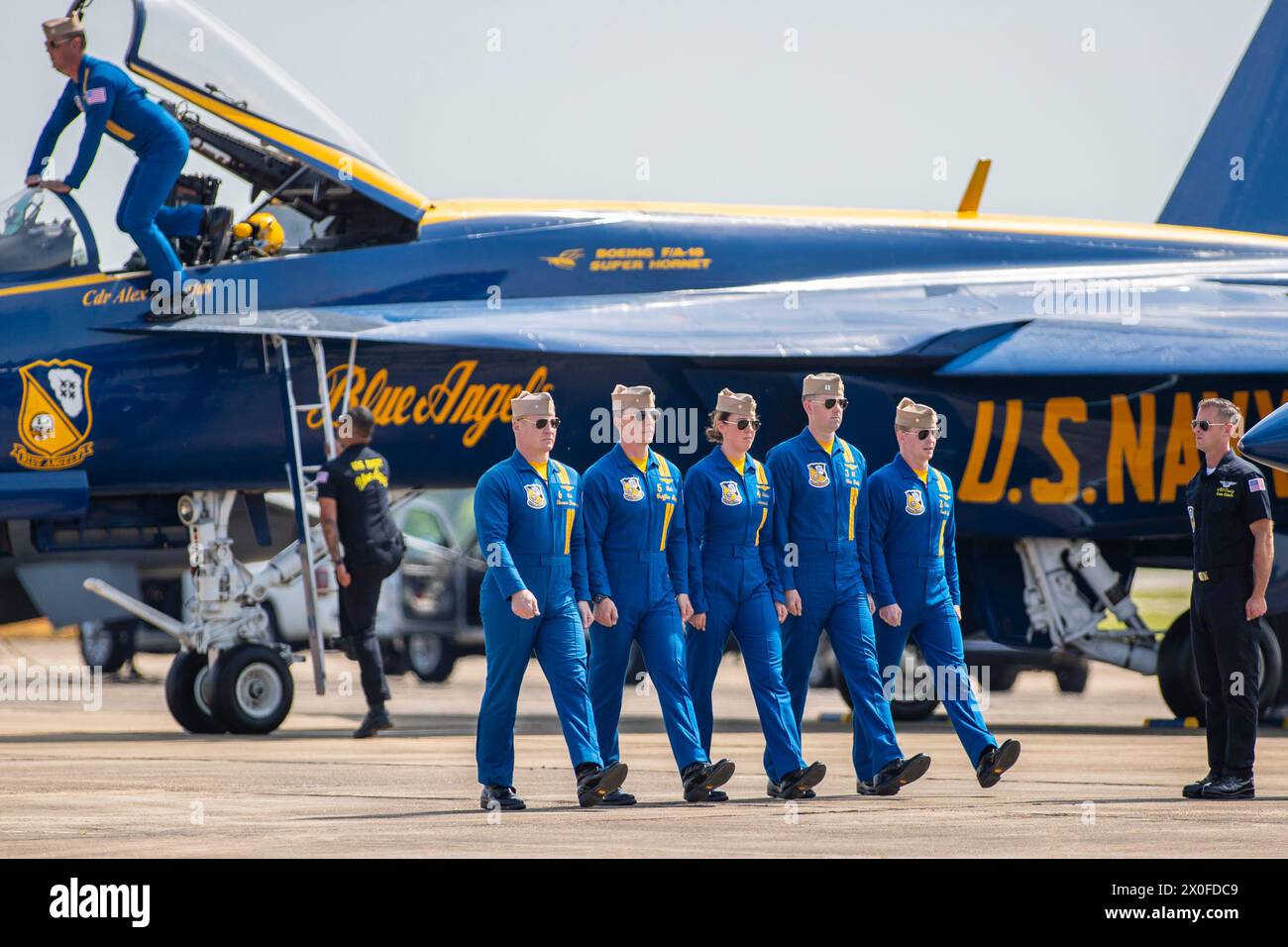 April 07, 2024: Officers of the U. S. Navy Flight Demonstration ...