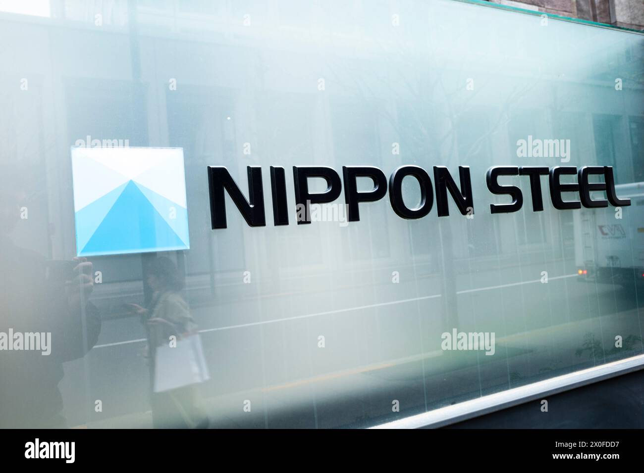 Tokyo, Japan. 12th Apr, 2024. Nippon Steel (æ-¥æœ¬è£½é‰„æ ªå¼ ä¼šç¤¾ ...