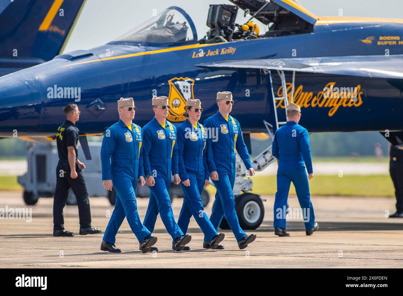 April 07, 2024: Officers of the U. S. Navy Flight Demonstration ...