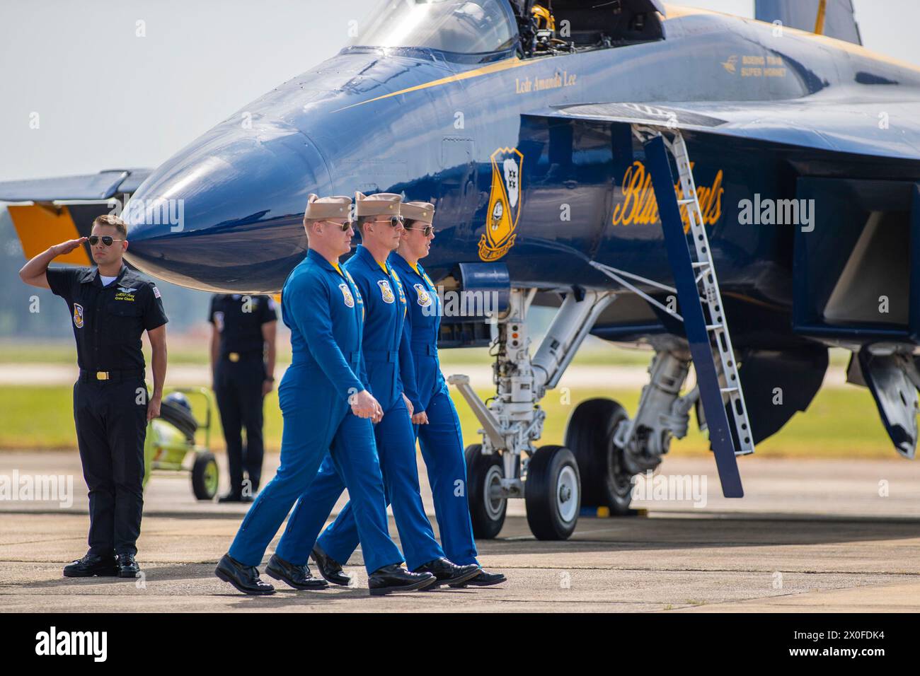 April 07, 2024: Officers of the U. S. Navy Flight Demonstration ...
