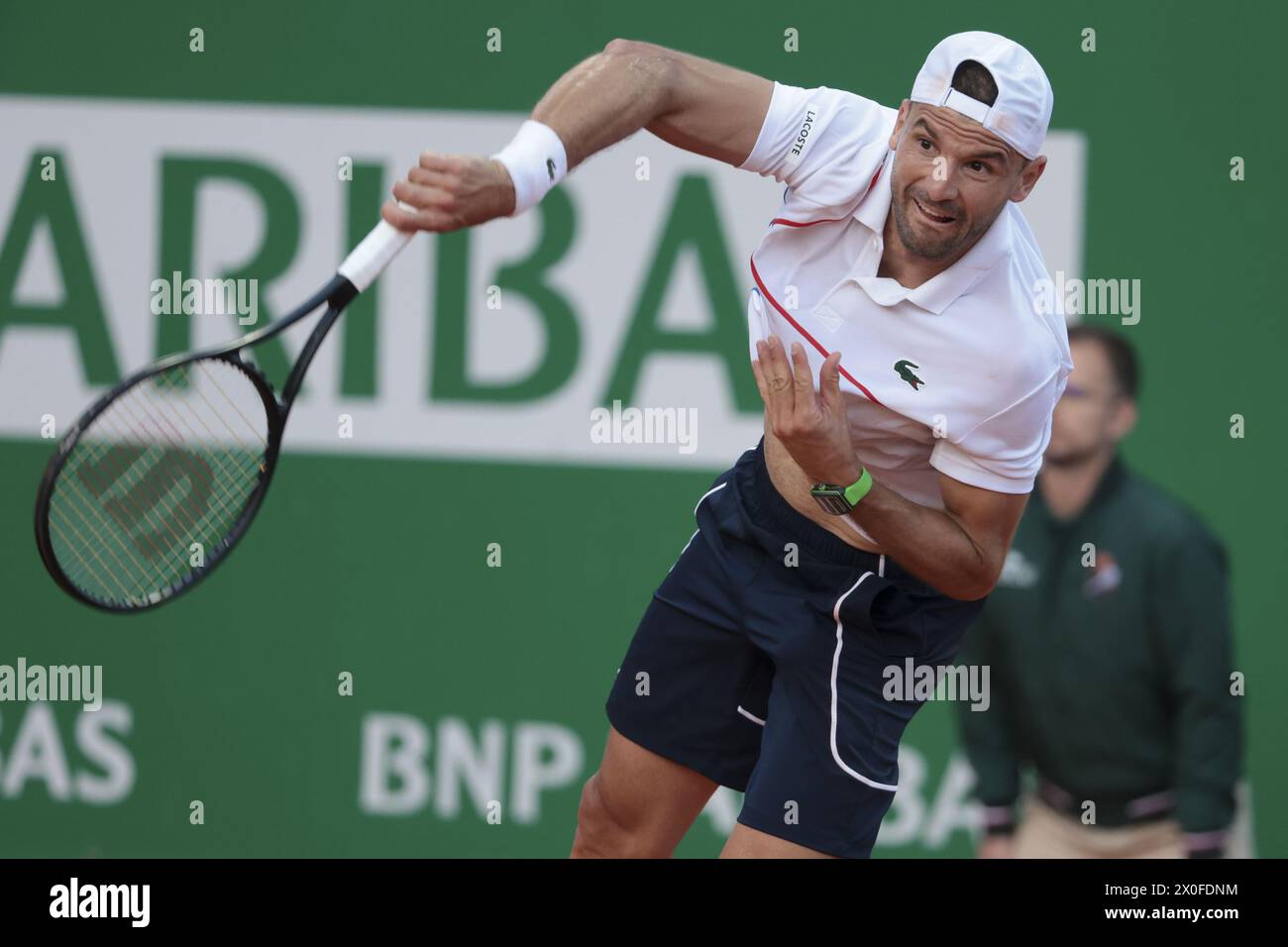 Grigor Dimitrov of Bulgaria during day 5 of the Rolex Monte-Carlo 2024 ...