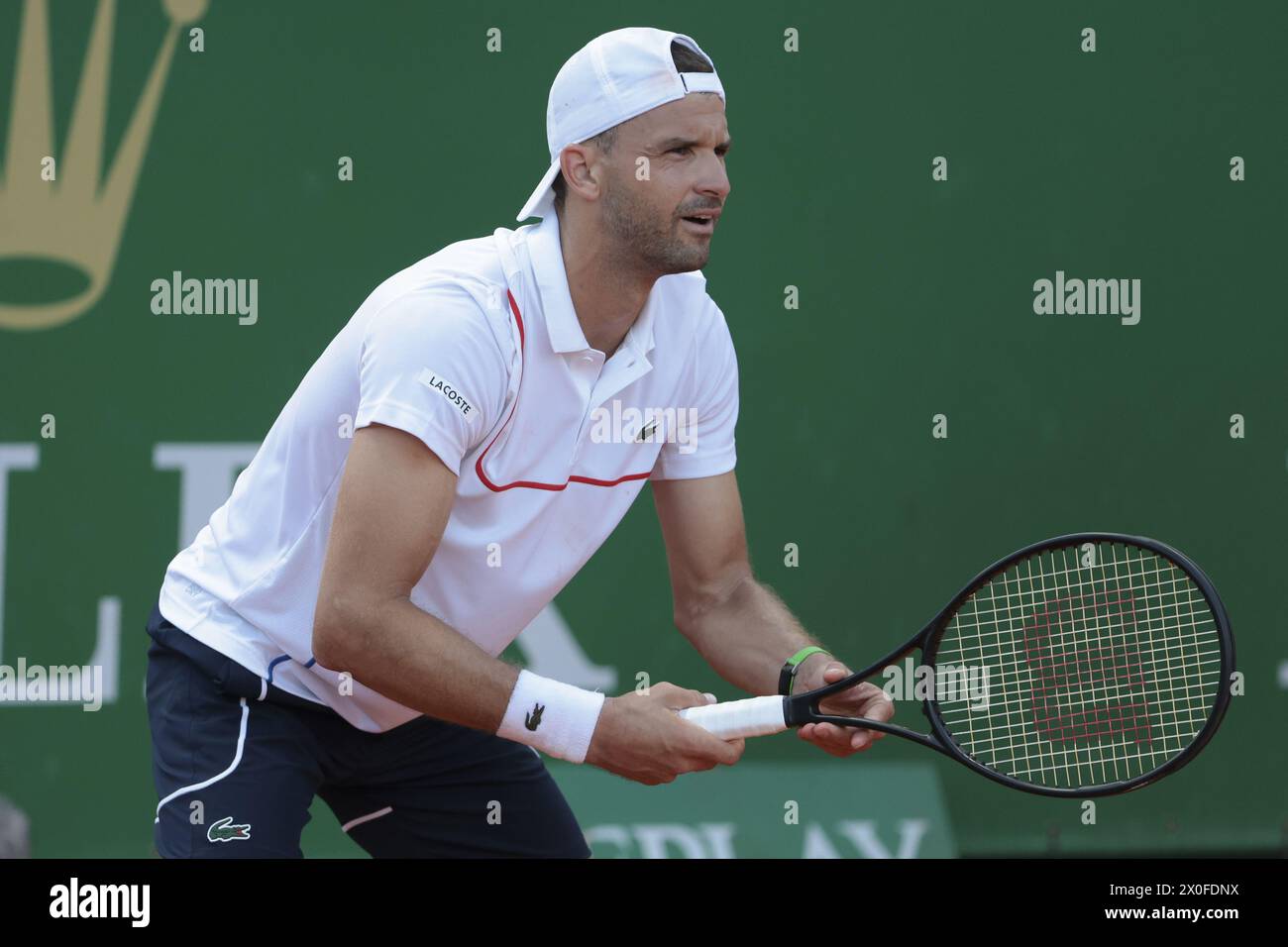 Grigor Dimitrov of Bulgaria during day 5 of the Rolex Monte-Carlo 2024 ...