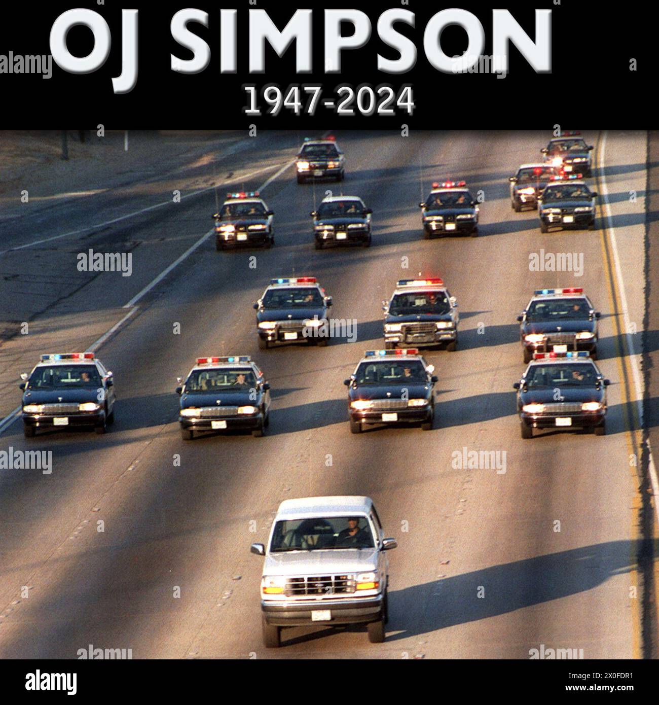 O j simpson white bronco hi-res stock photography and images - Alamy