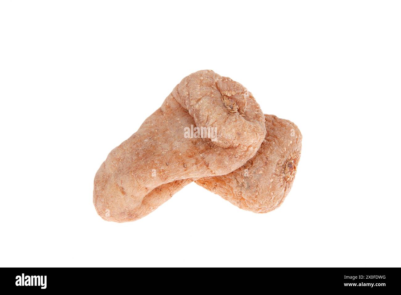Tianma is isolated on a white background, with Chinese herbal medicine ...