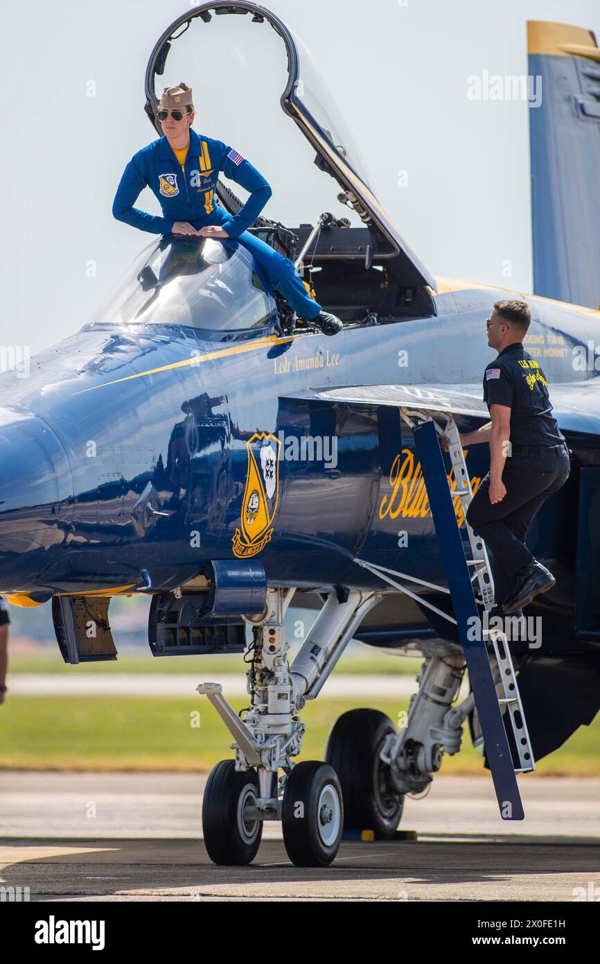 April 07, 2024: U. S. Navy Flight Demonstration Squadron Blue Angels ...