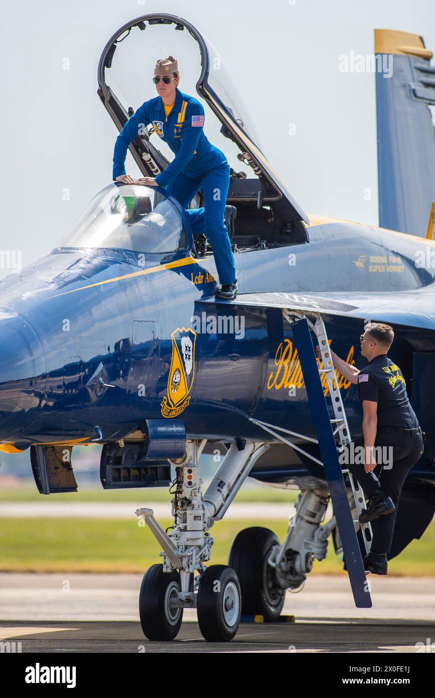 April 07, 2024: U. S. Navy Flight Demonstration Squadron Blue Angels ...