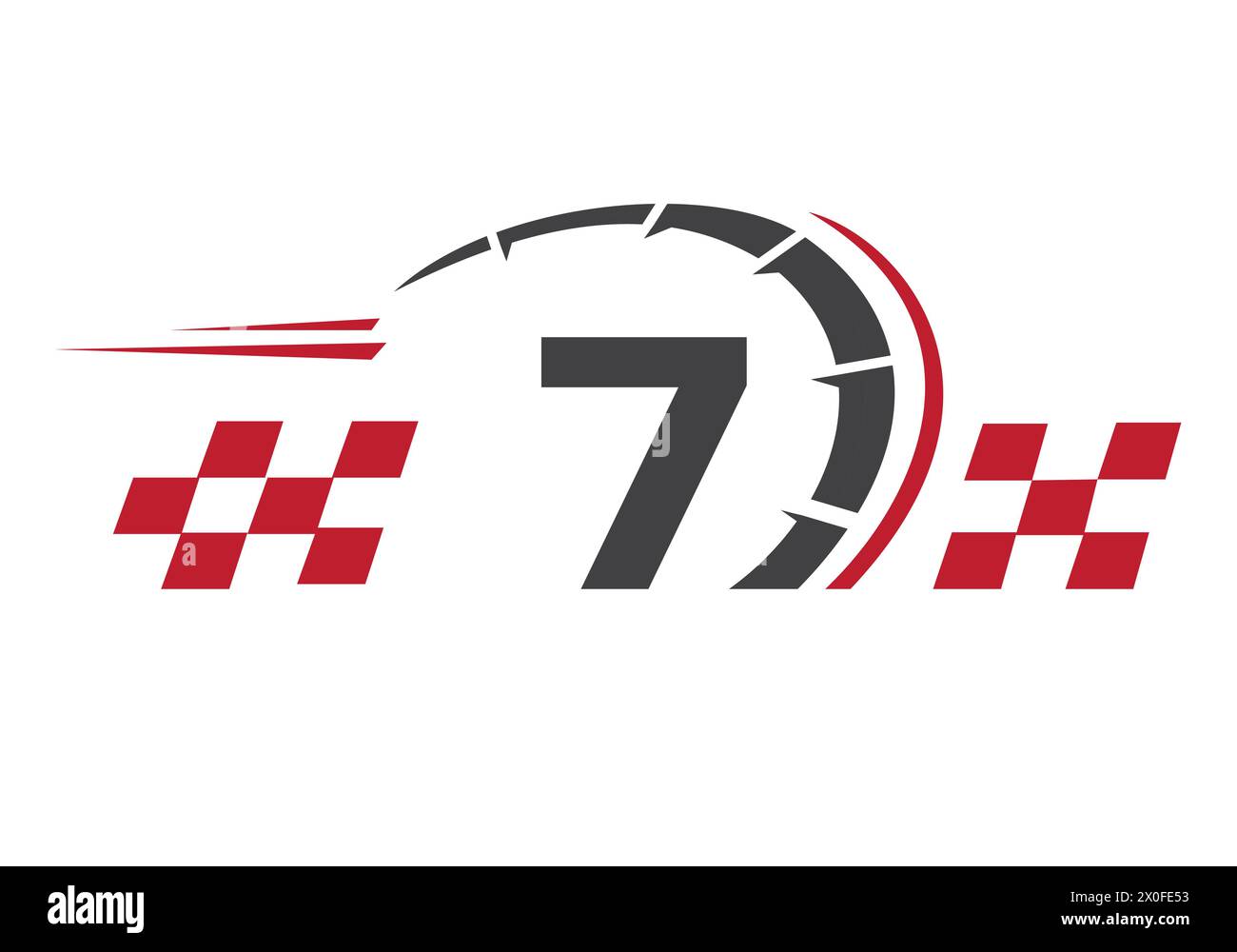 Automobile racing flag logo Stock Vector Images - Alamy