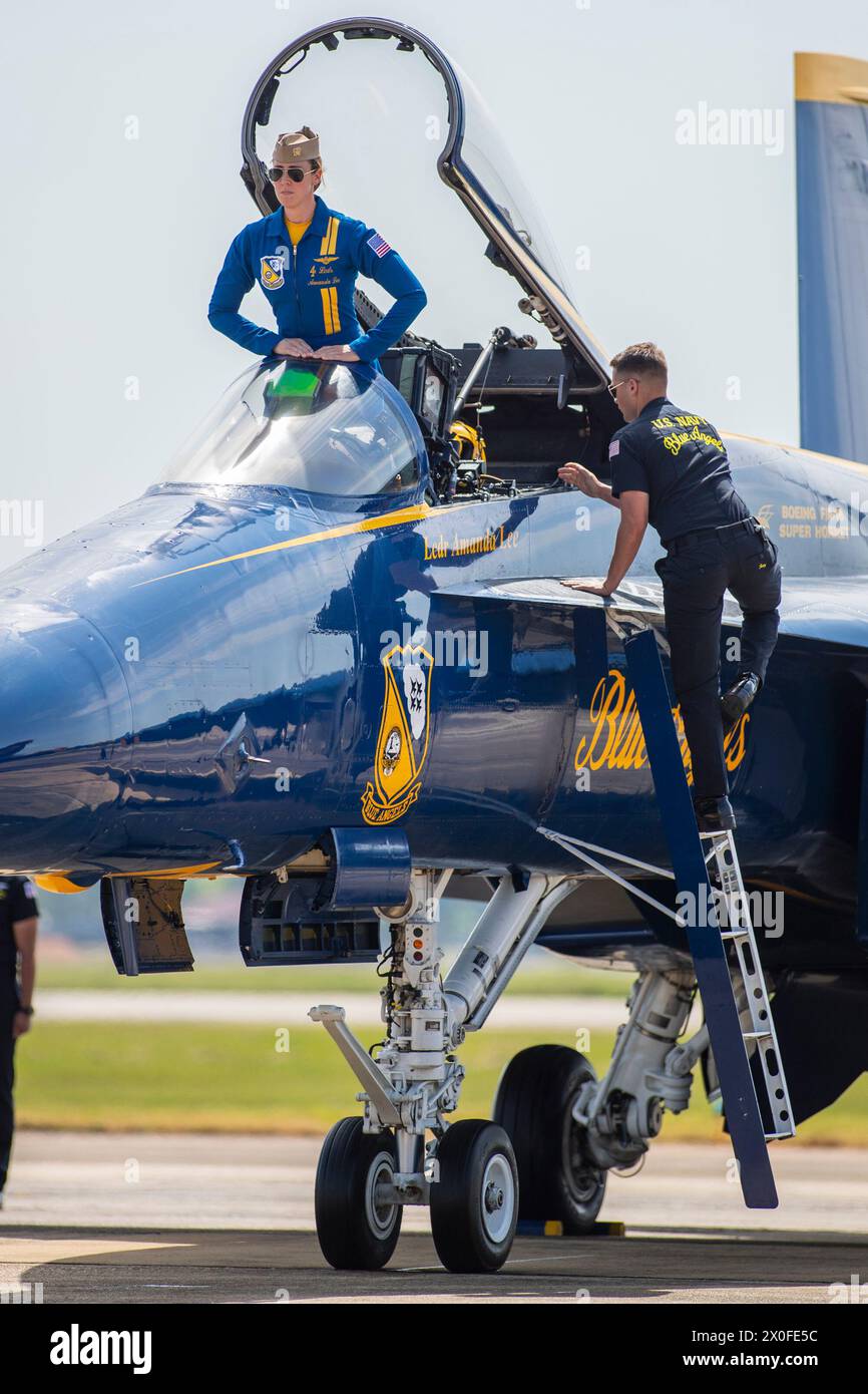 April 07, 2024: U. S. Navy Flight Demonstration Squadron Blue Angels ...