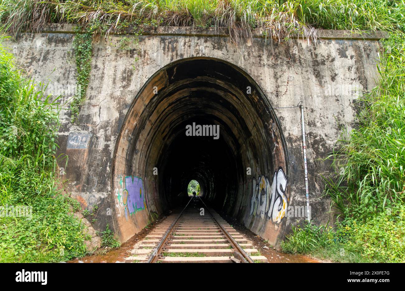 A captivating view of the Nine Arch Bridge, in Demodara, Sri Lanka. The ...