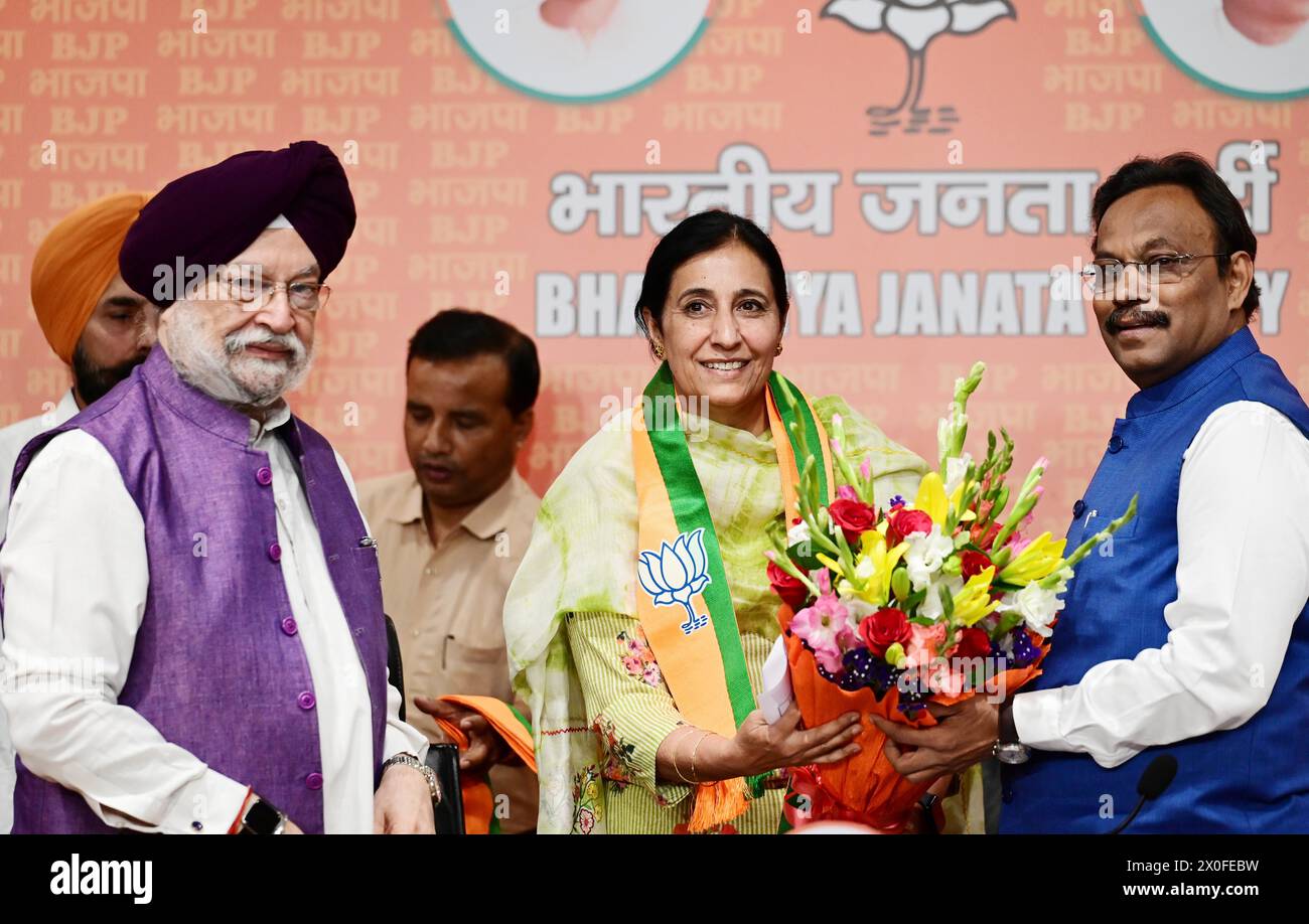 New Delhi, India. 11th Apr, 2024. NEW DELHI, INDIA - APRIL 11: Parampal ...