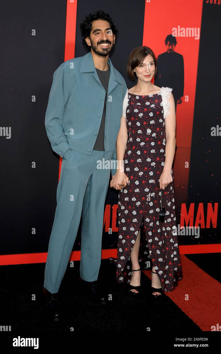 LOS ANGELES - APR 4: Dev Patel, Tilda Cobham-Hervey at the Monkey Man ...