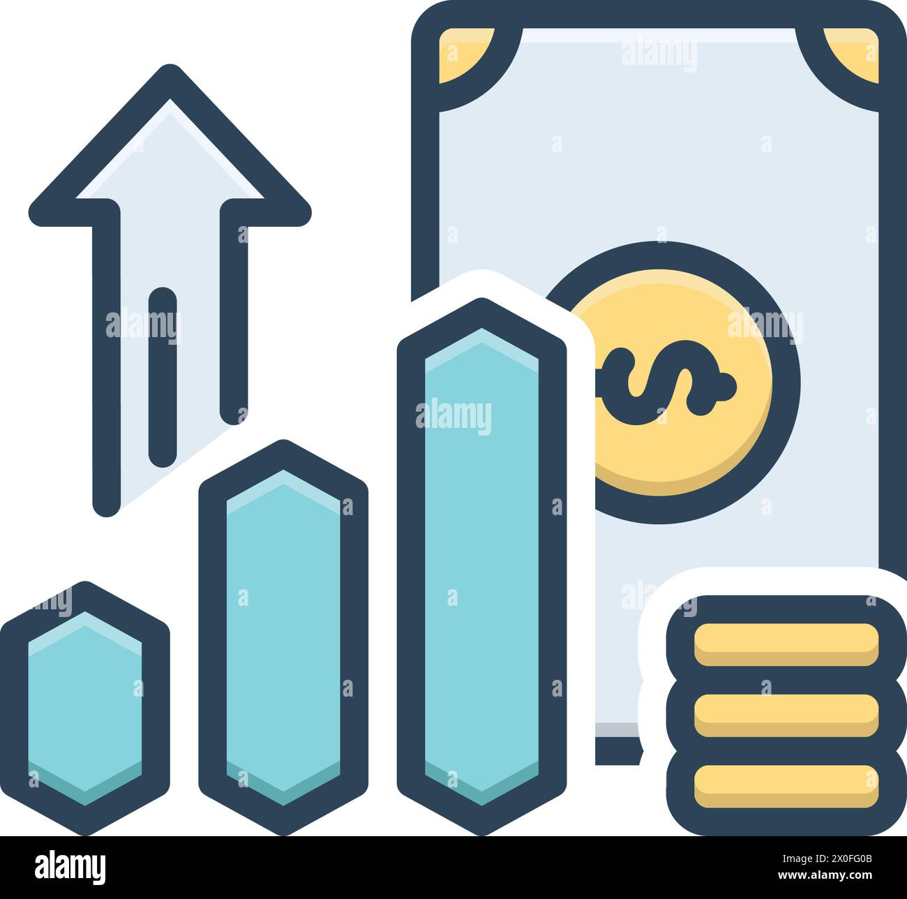 Icon for increase revenue, increase Stock Vector Image & Art - Alamy