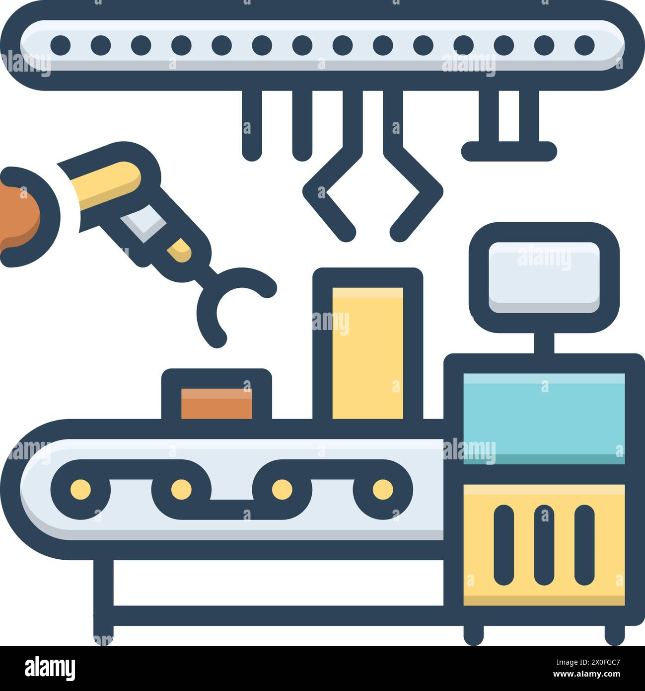 Robotics production Stock Vector Images - Alamy